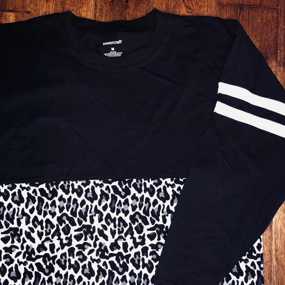 boxercraft | Tops | Oversized Boxercraft Black Leopard Spirit Jersey ...